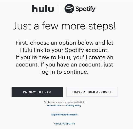 How do i login to hulu with spotify