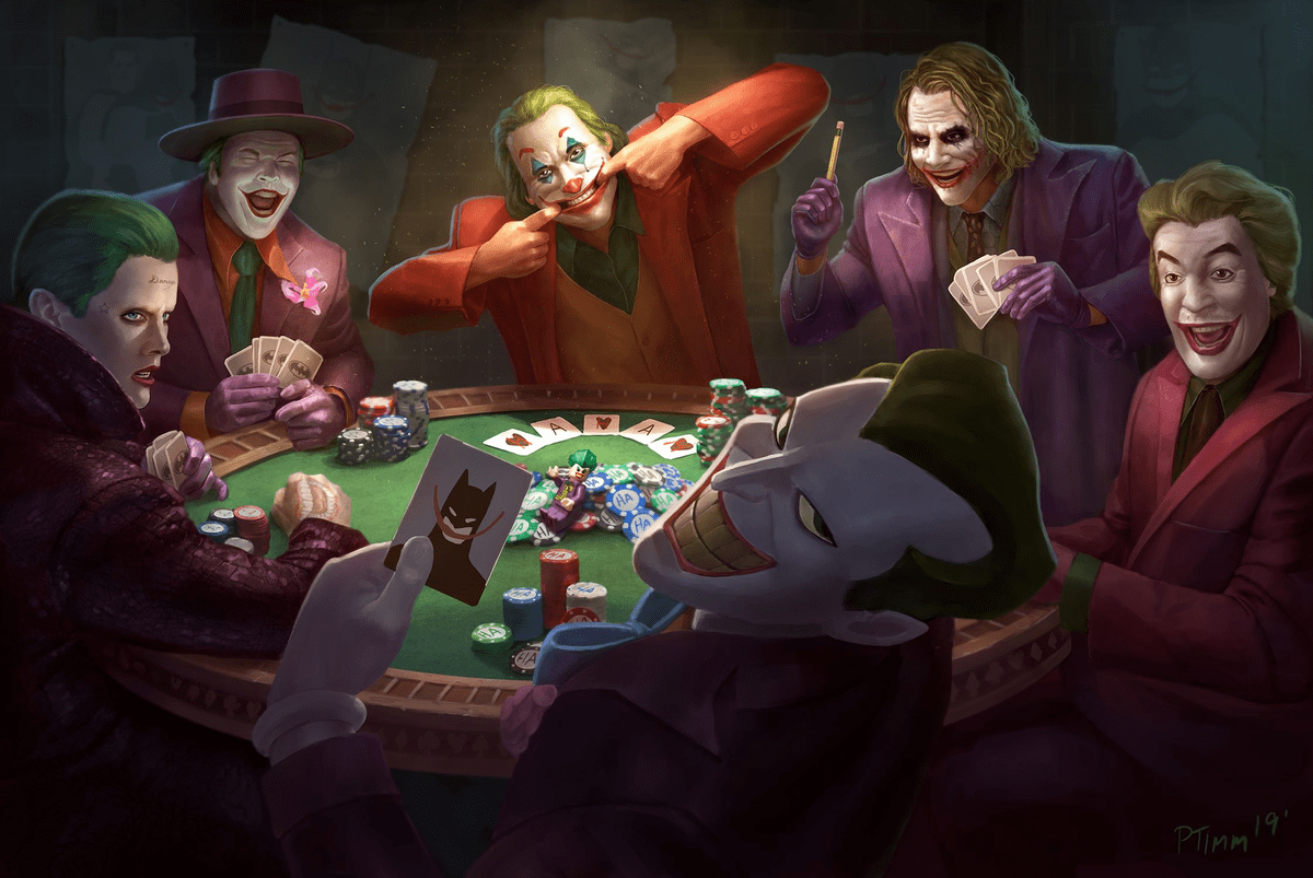 Joker poker vector