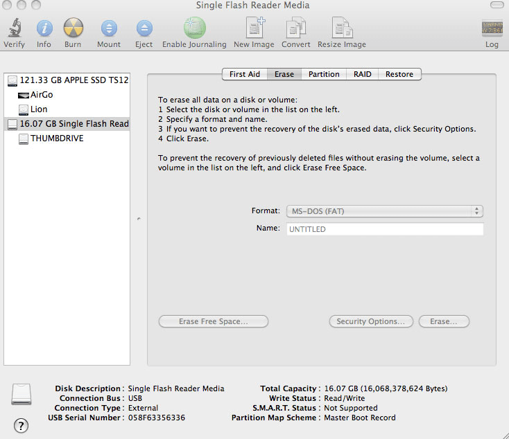 Burn osx dmg to usb