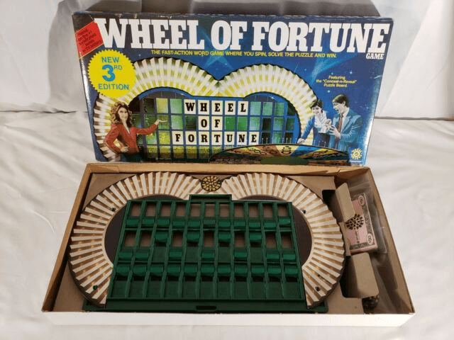 Wheel of fortune board game authentic
