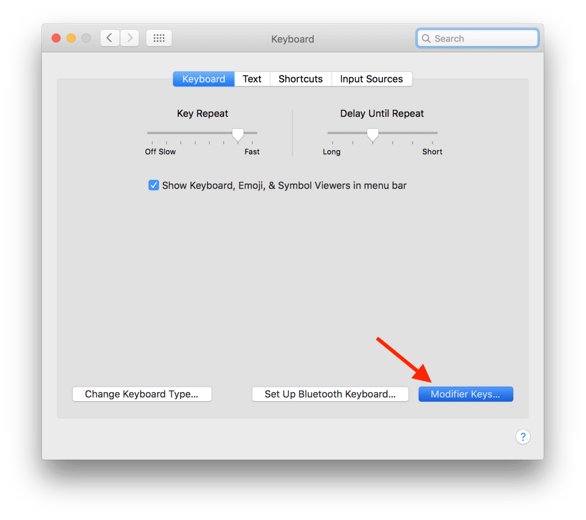 Modifier keys for windows keyboard on mac