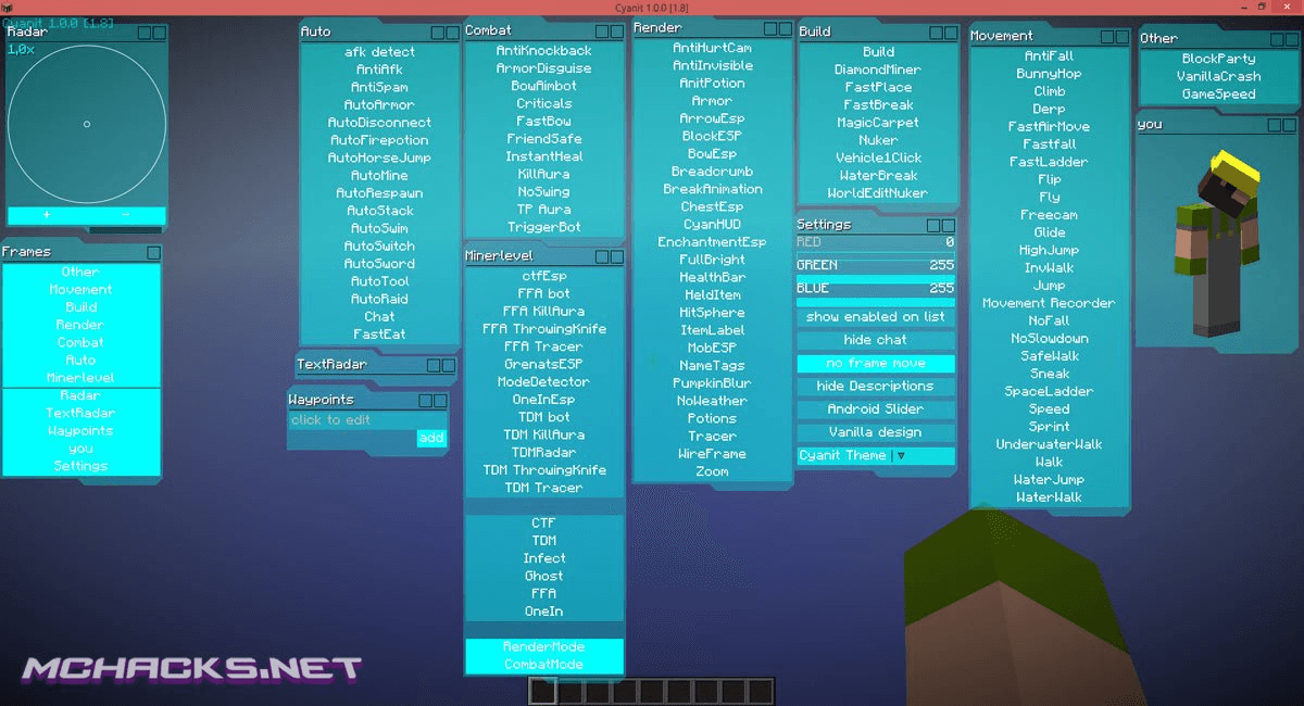 Hack minecraft tlauncher