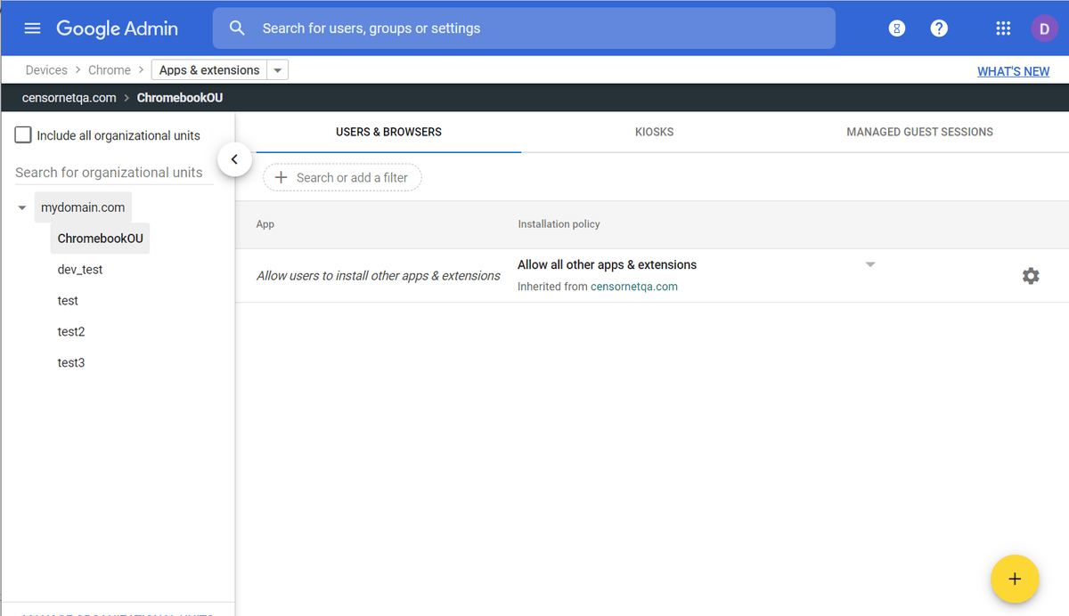 Google administrator mac address for chromebook