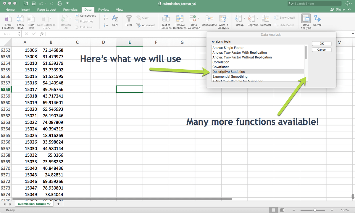 Get excel data analysis for mac