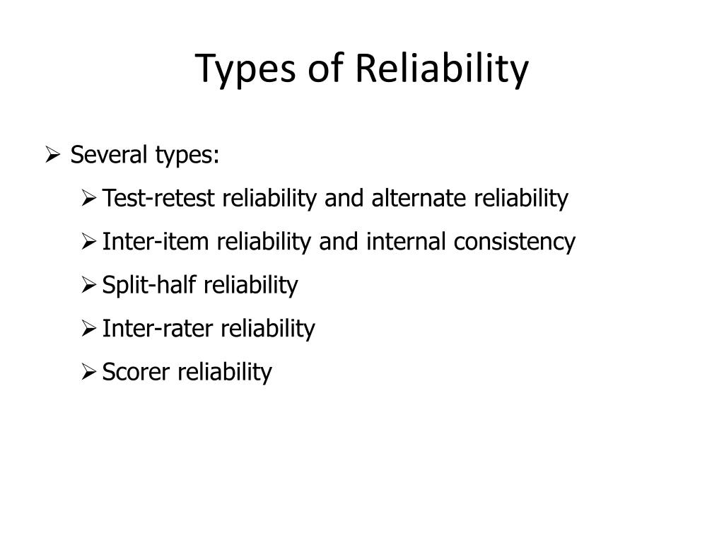 test reliability refers to