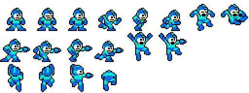 mega man sprite template