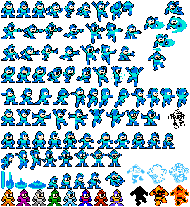 mega man x sprite grid