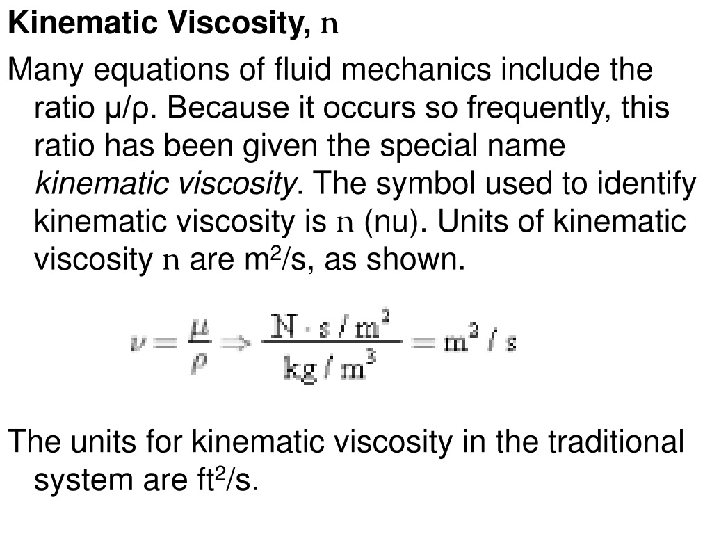viscosity equation