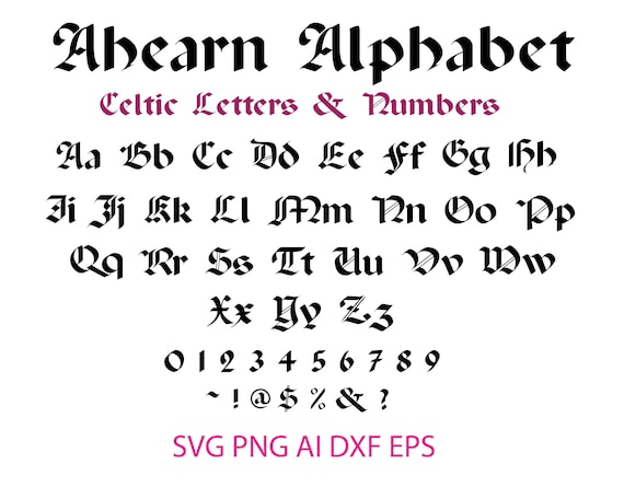 old irish script font