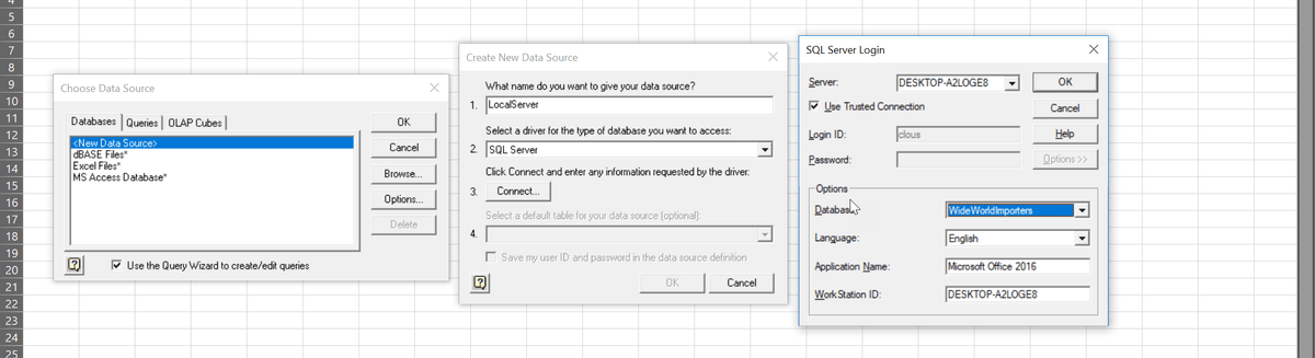 Excel database engine for mac