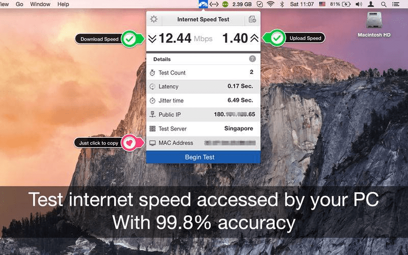 Internet speed test for mac without flash