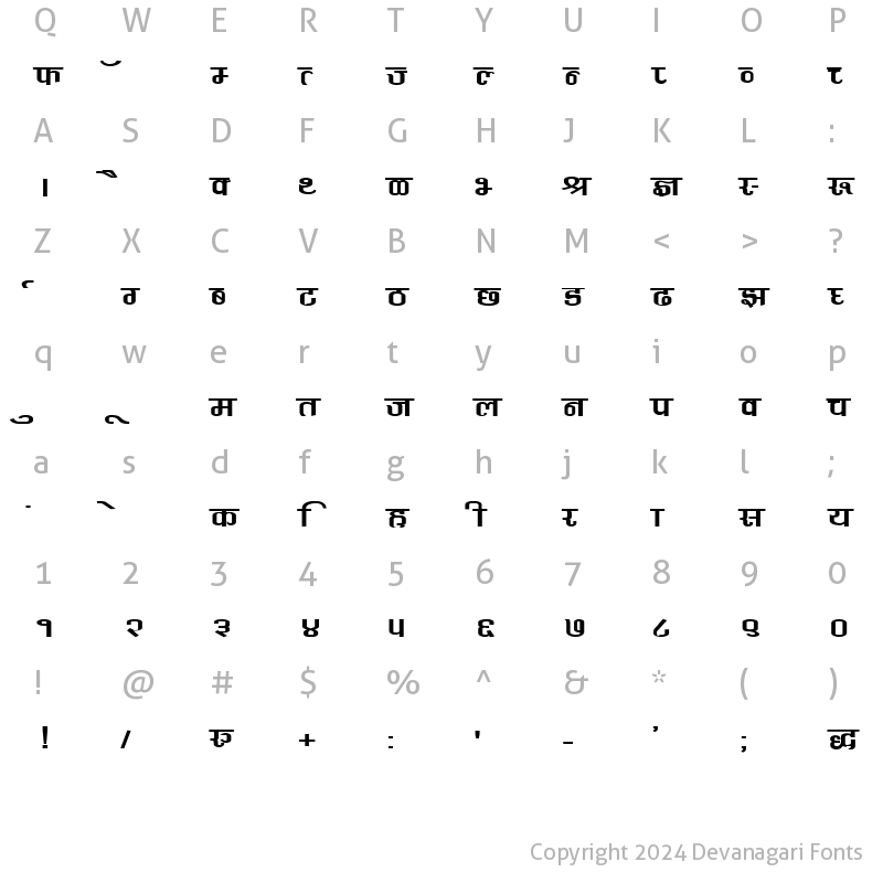 Adobe devanagari reg font