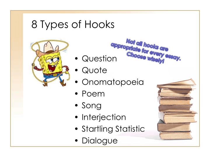 5 easy types of hooks for writing