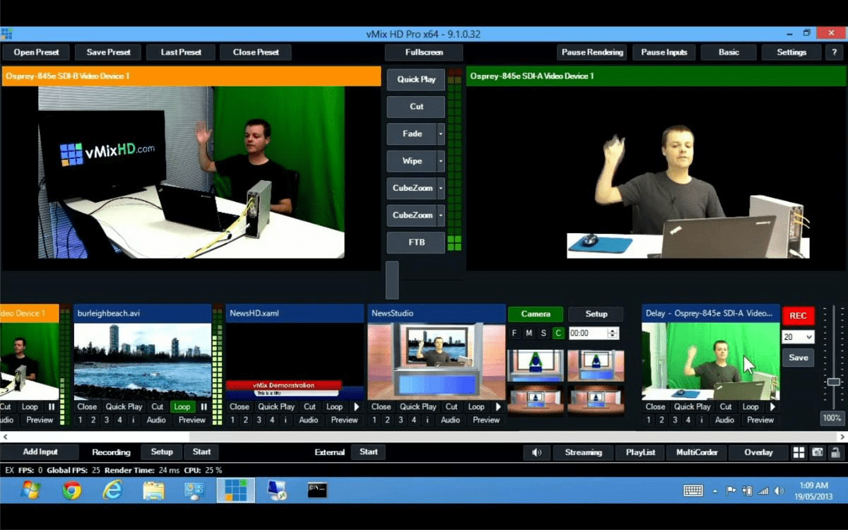 Vmix video control surface