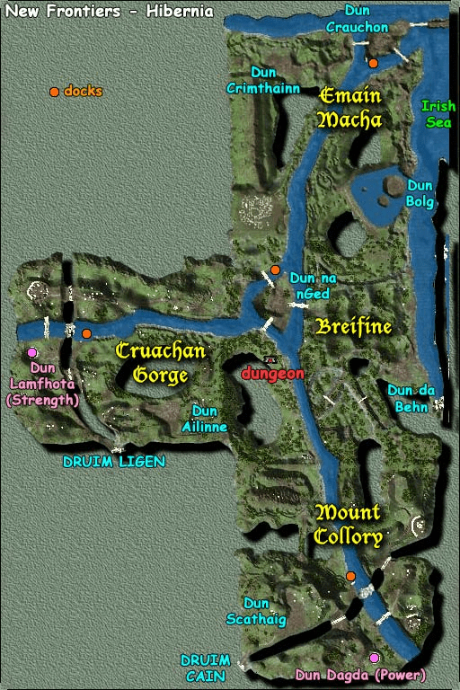 Daoc panth daoc hibernia map