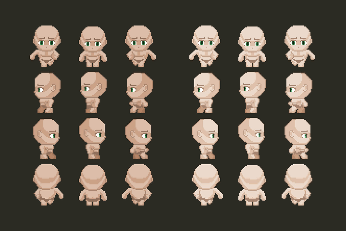 rpg sprite sheet base