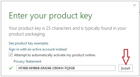 Ms office 2013 activation key