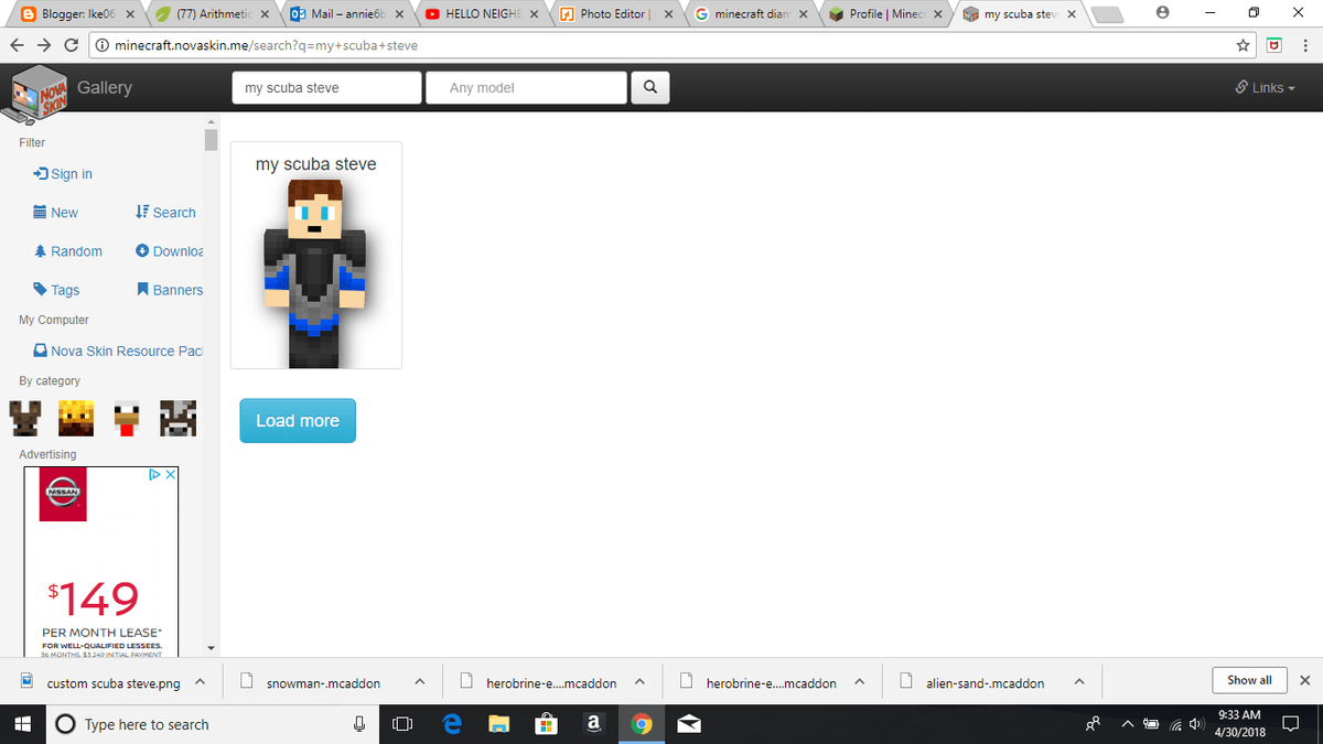 Nova skin girl minecraft pe