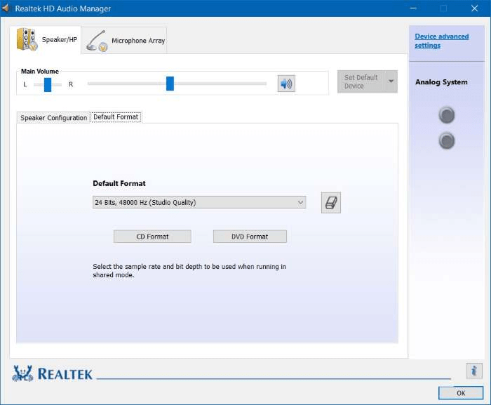 Realtek HD Audio Drivers Download for Windows 10