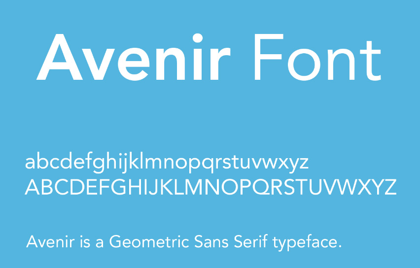 avenir typeface description