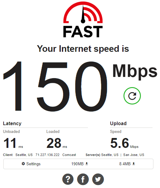 Internet speed test fast slow download fast upload