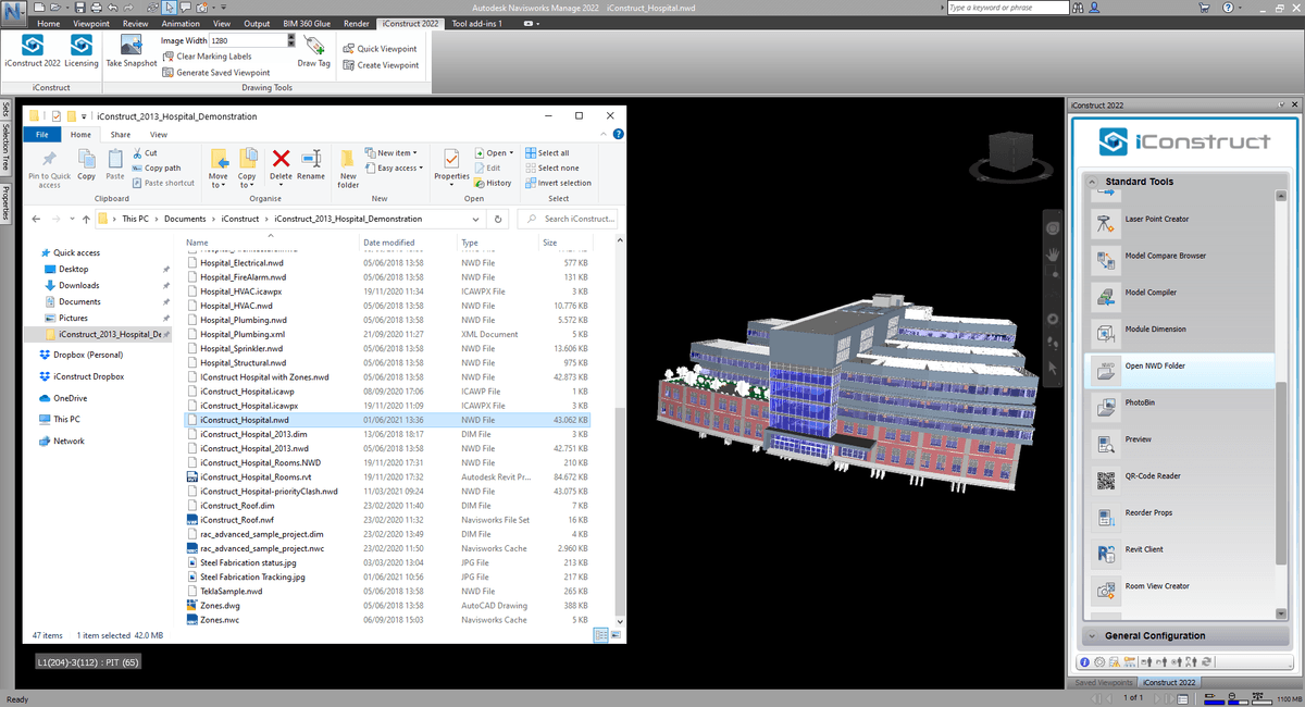 Opening nwd file in autocad