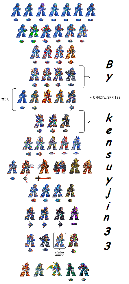 sprite sheet mega man x