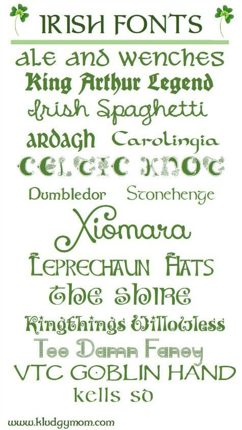 Irish font in microsoft word