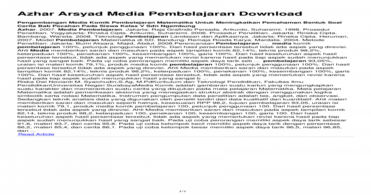 Download ebook media pembelajaran azhar arsyad pdf
