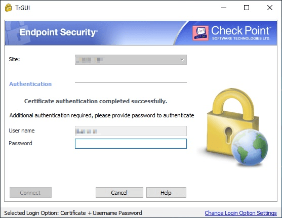 checkpoint endpoint security not connecting