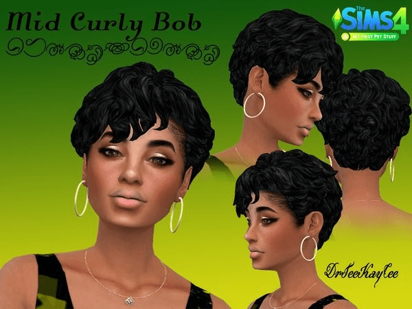 Short curly hair sims 4 cc