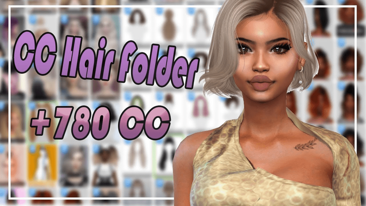 The sims 4 alpha cc hair folder download