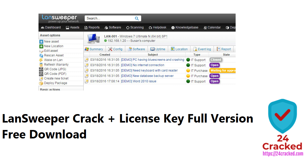 Lansweeper license key crack