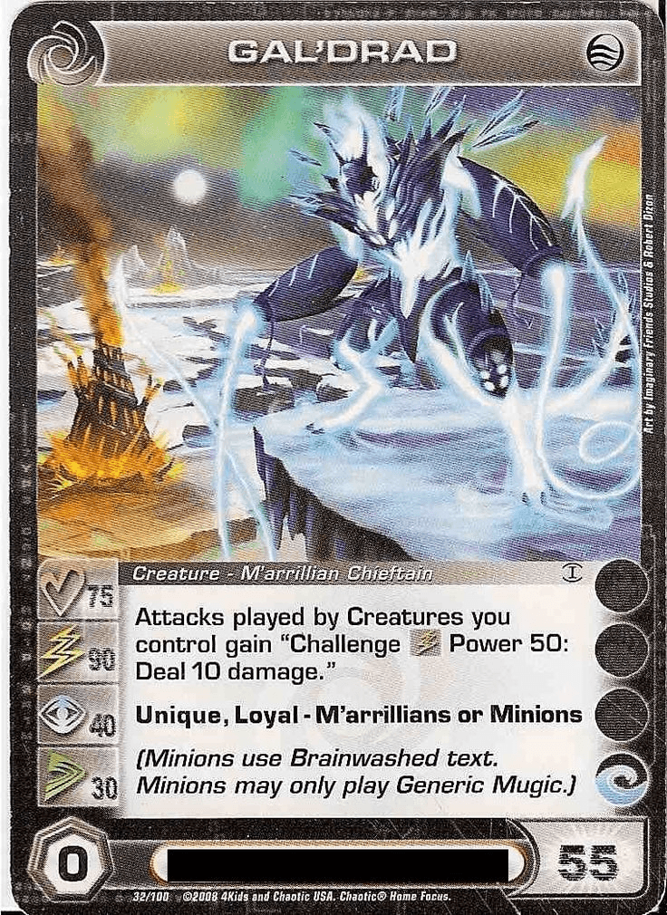 Chaotic card game characters