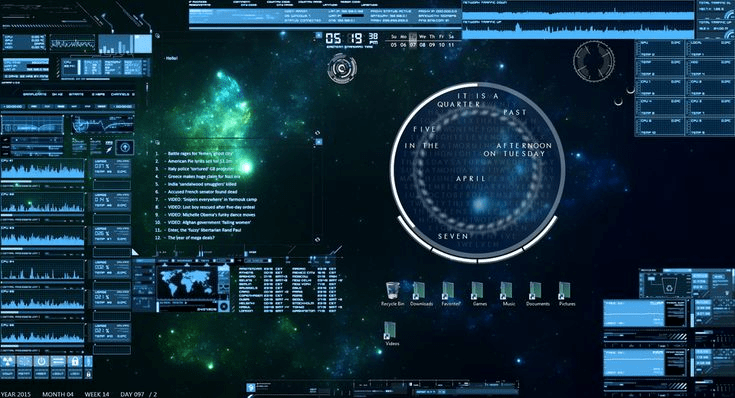 Futuristic themes windows 10