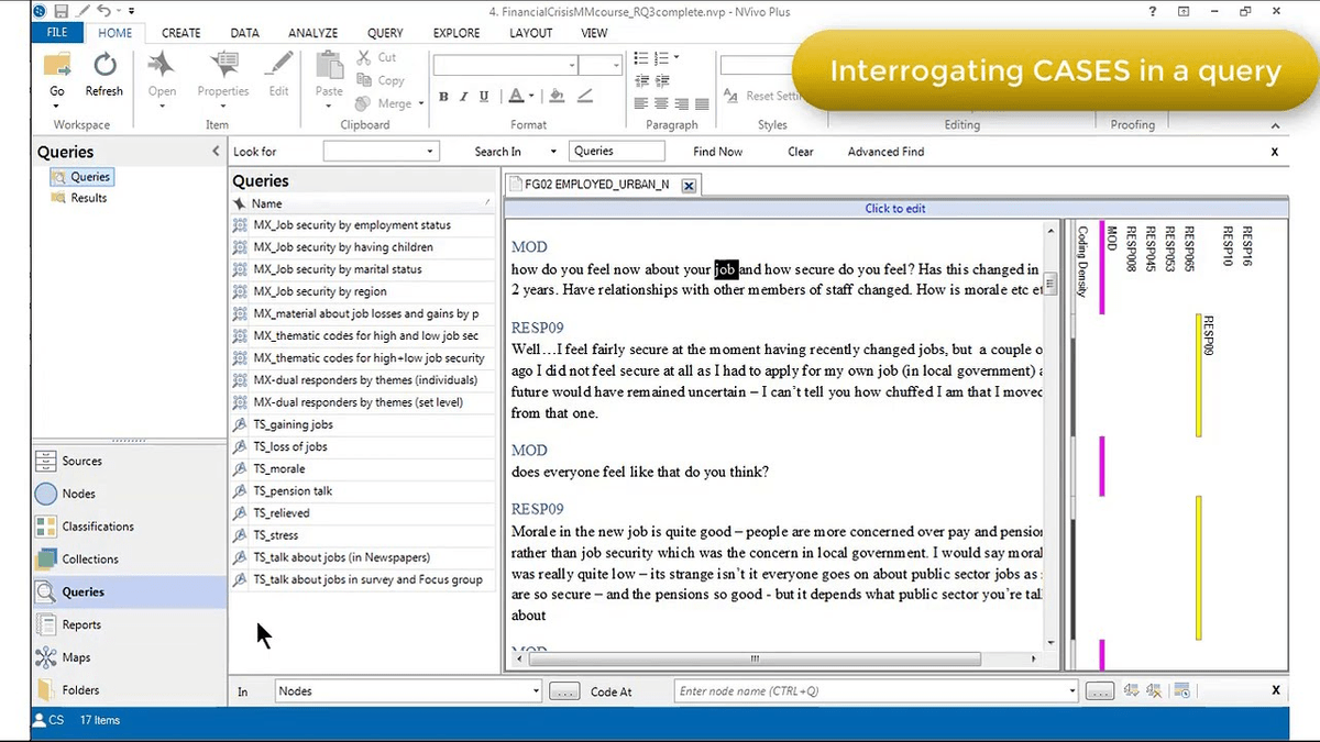 Thematic analysis software nvivo