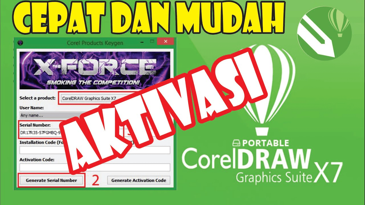 Cara Aktivasi Corel X7 X Force