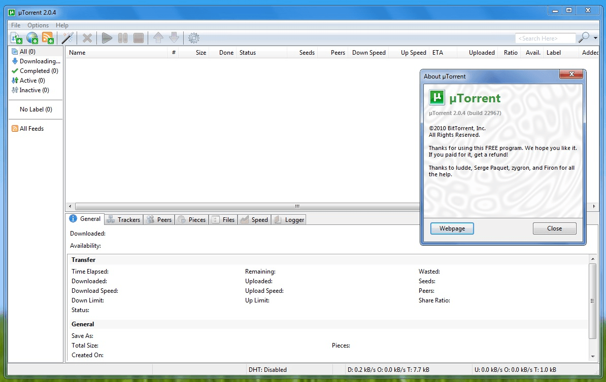 Utorrent 2.2.1 proxy