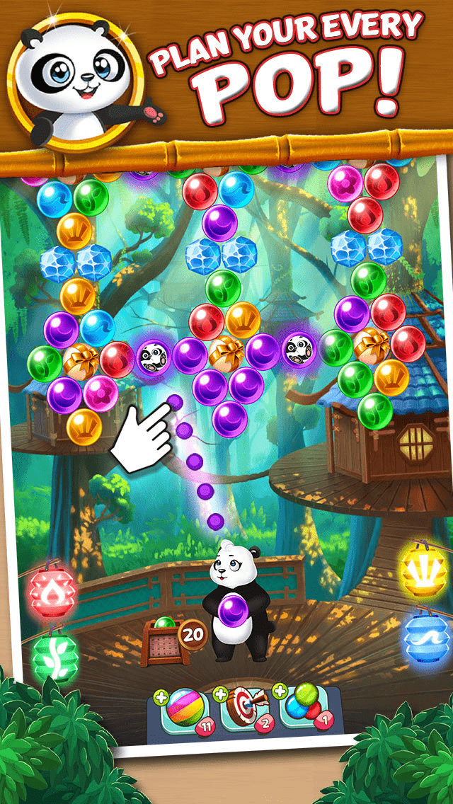 Bubble shooter panda pop