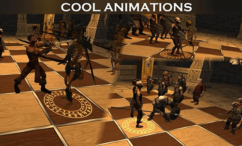Battle chess board game