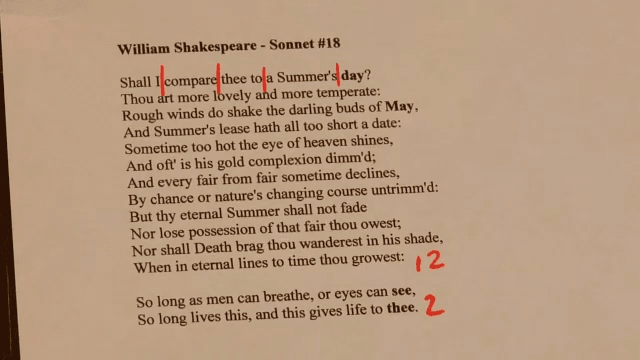 Sonnet examples iambic pentameter