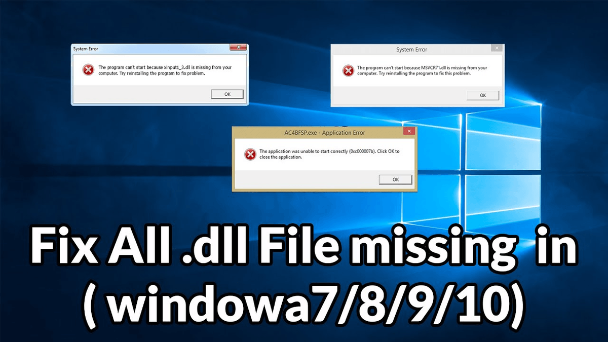 Installing dll files in windows 10