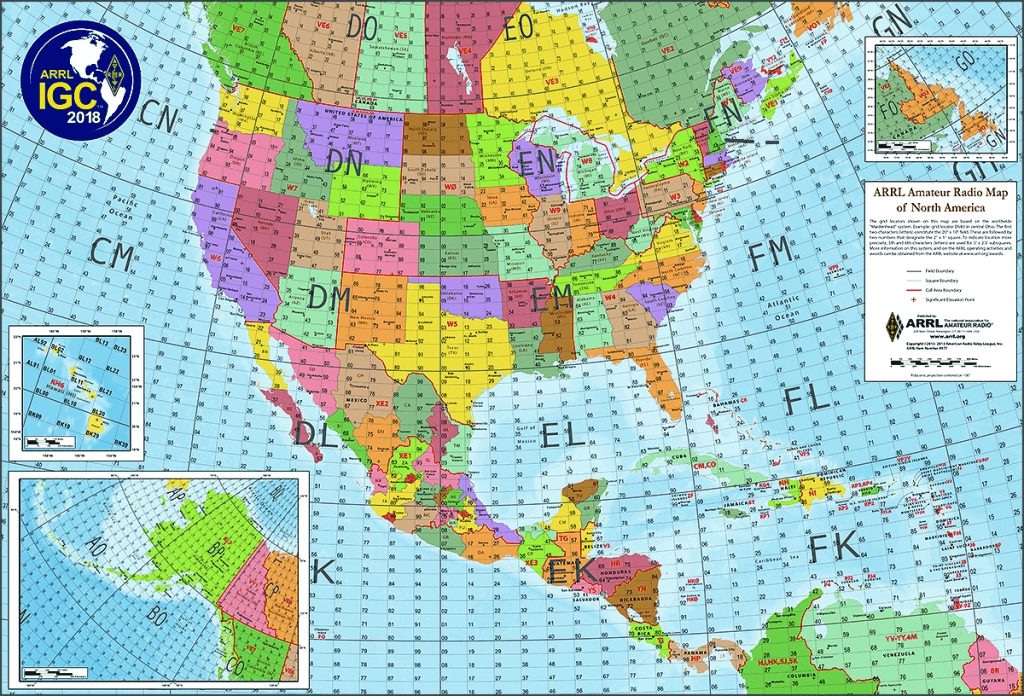 Amateur radio grid map