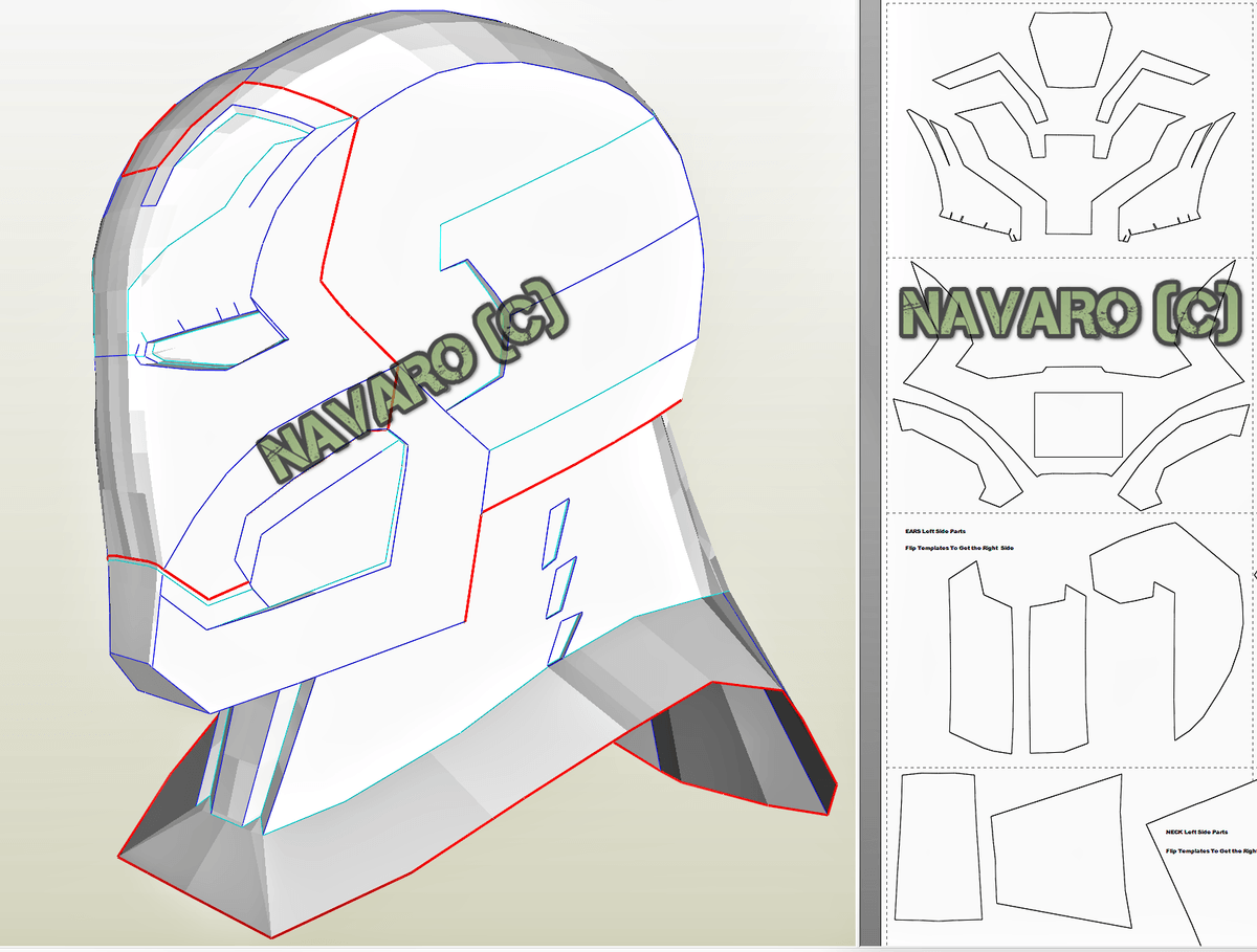 Helmet pepakura files