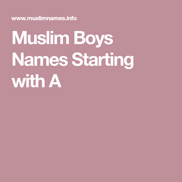 Muslim boys name beginning with s