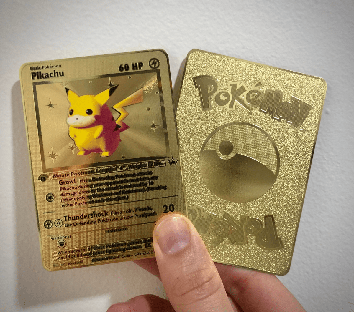 Gold pokemon cards