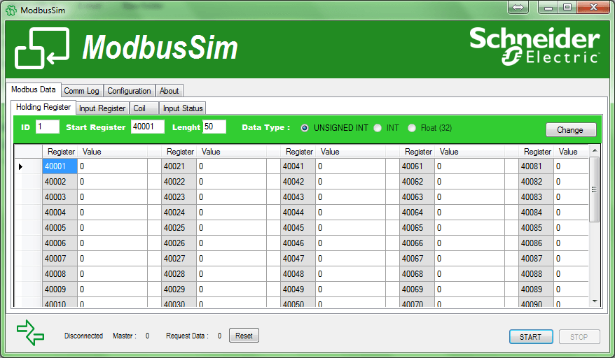 Free modbus tcp slave simulator