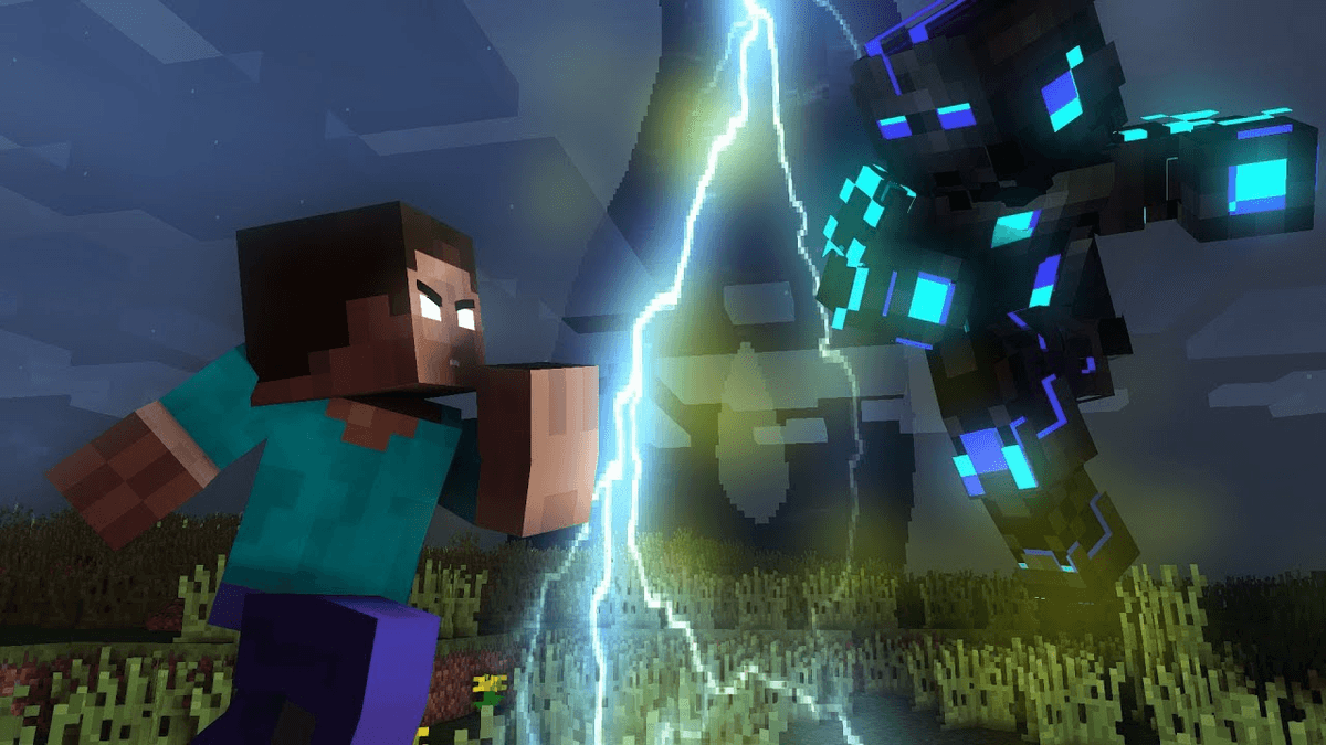 Herobrine song from atlantic minecraft fighting image