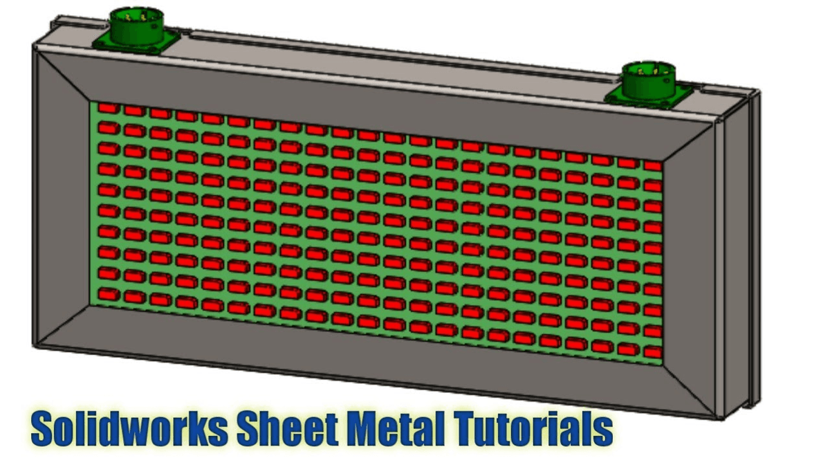 Solidworks sheet metal tutorial cutting through curved
