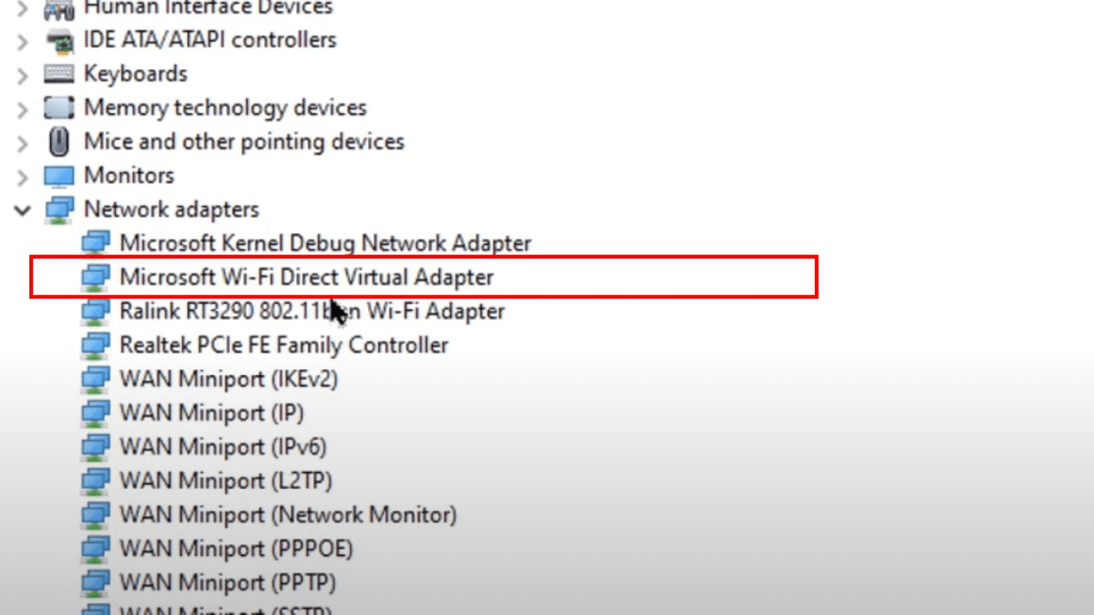 Microsoft wi fi direct virtual adapters